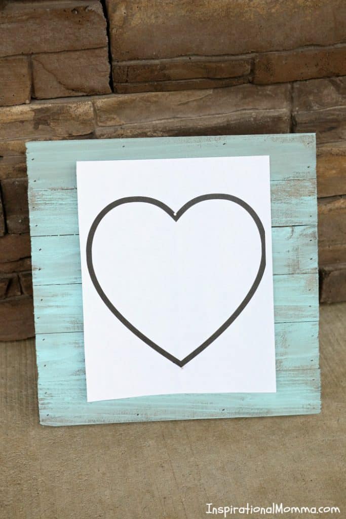 DIY Heart String Art Sign