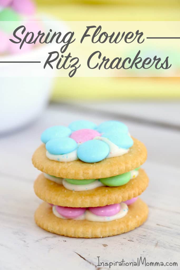 Spring Flower Ritz Cracker Recipe - Inspirational Momma