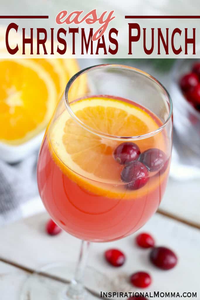 Easy Christmas Punch - Inspirational Momma