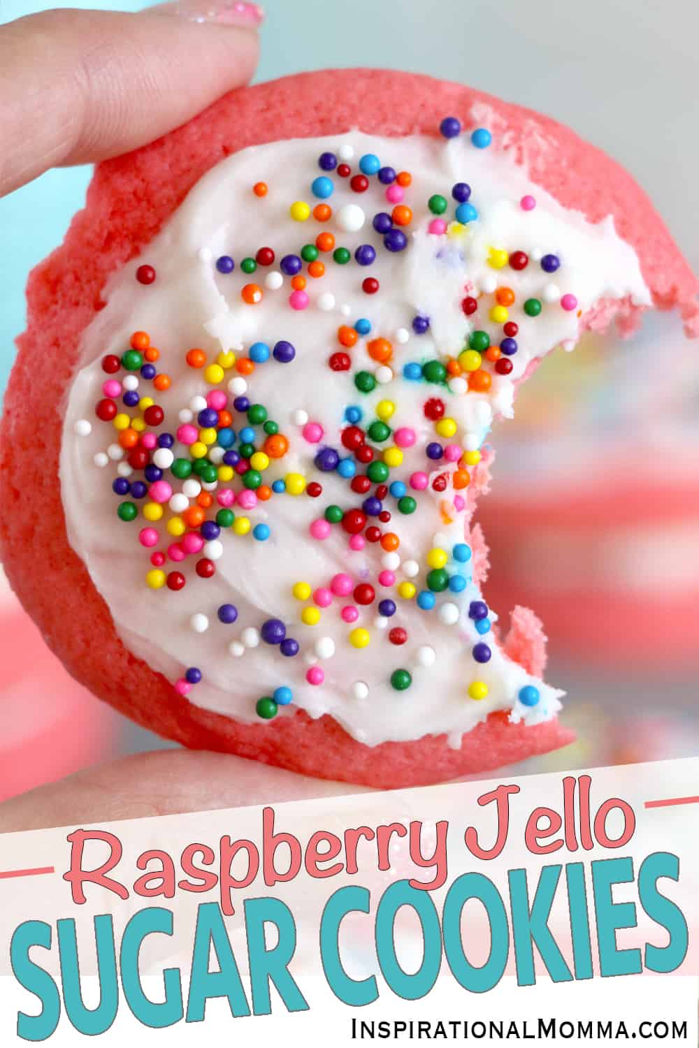 Raspberry Jello Sugar Cookies - Inspirational Momma