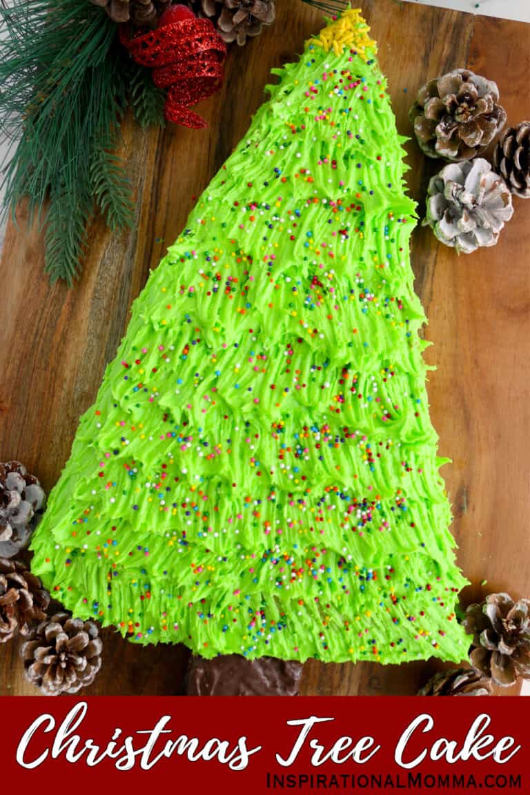 Christmas Tree Cake - Inspirational Momma