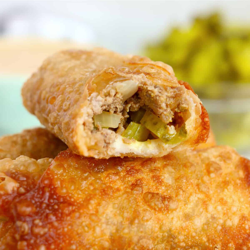 Big Mac Egg Rolls - Inspirational Momma