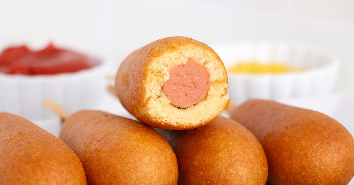 Air Fryer Frozen Corn Dogs - Inspirational Momma