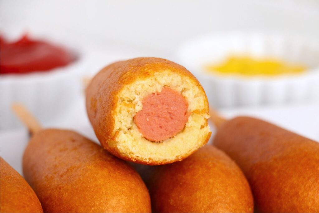Air Fryer Frozen Corn Dogs - Inspirational Momma
