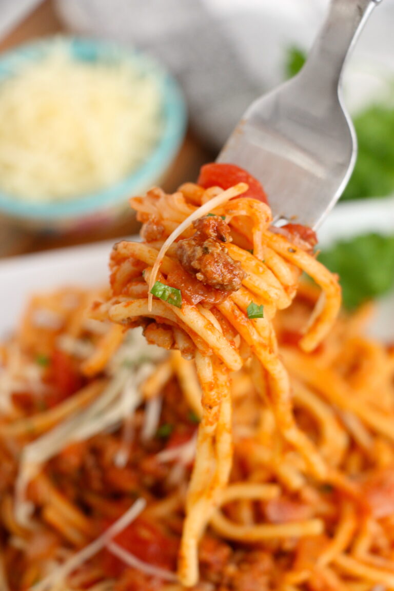 School Cafeteria Spaghetti - Inspirational Momma