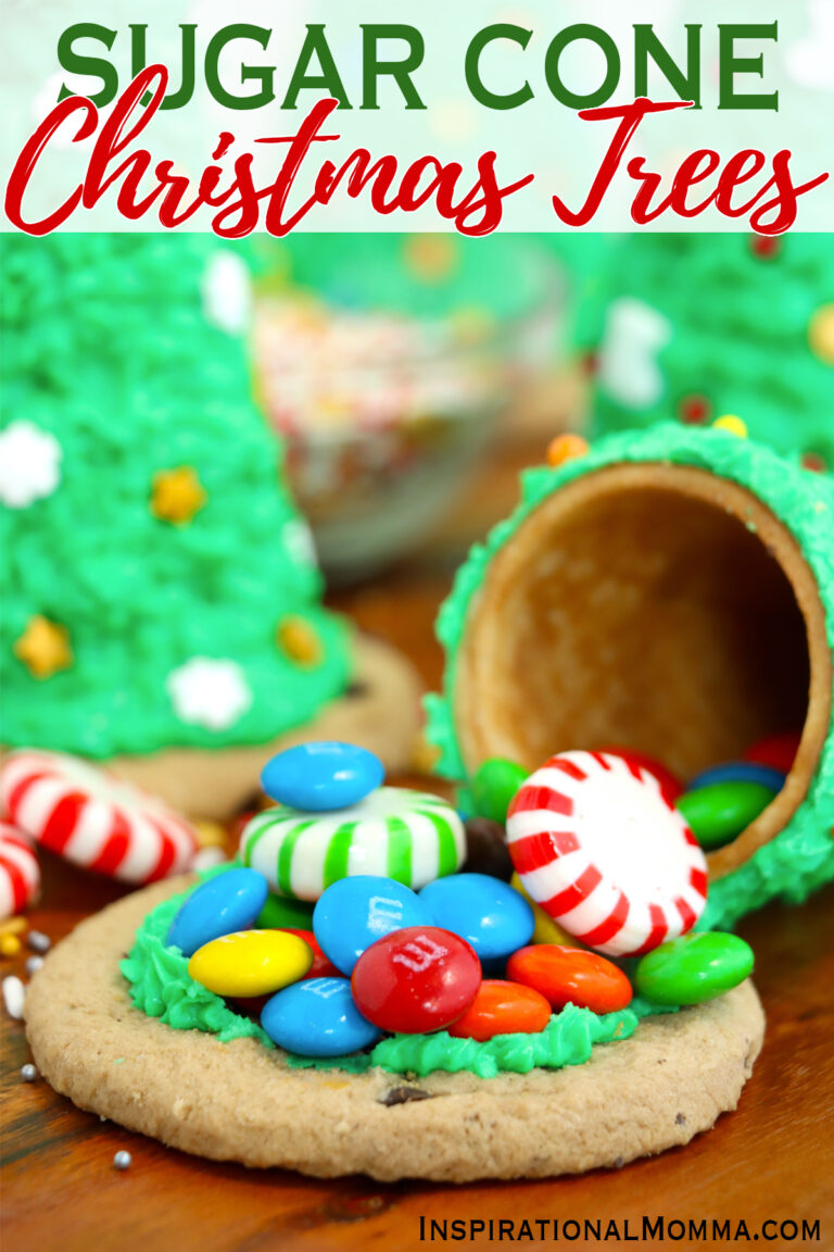 Sugar Cone Christmas Trees - Inspirational Momma
