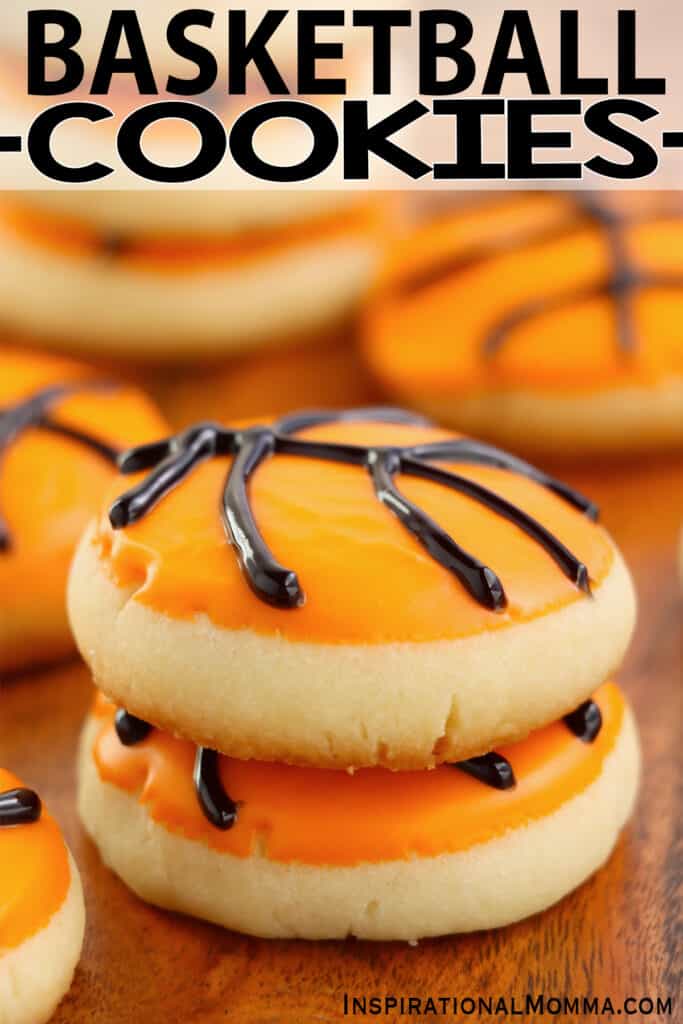Basketball Sugar Cookies - Inspirational Momma