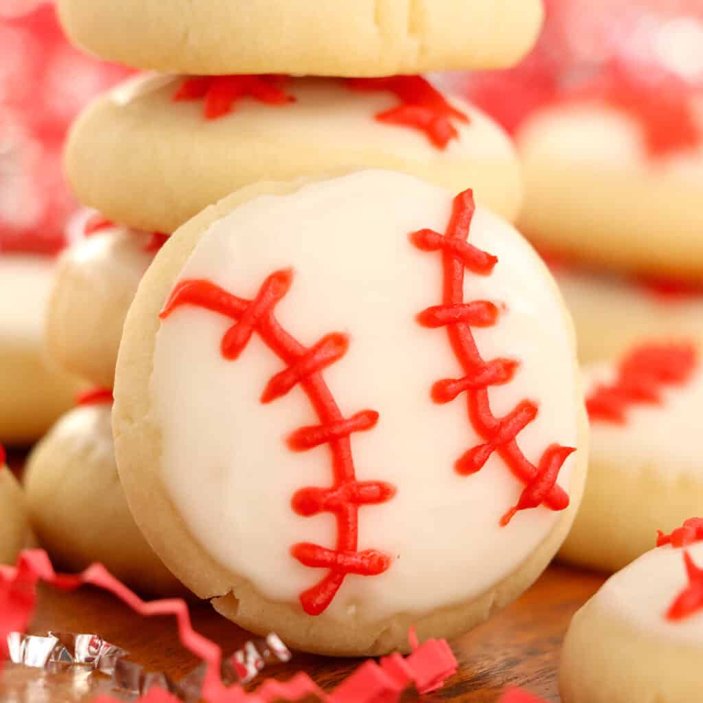 Baseball Sugar Cookies - Inspirational Momma