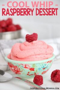 Raspberry Cool Whip Dessert - Inspirational Momma