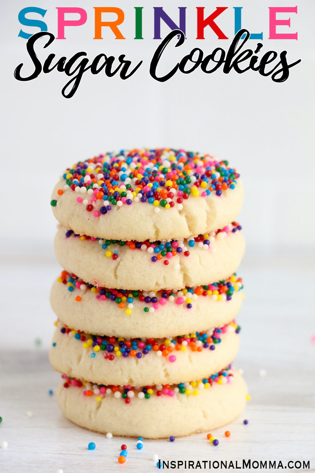 Sprinkle Sugar Cookies - Inspirational Momma
