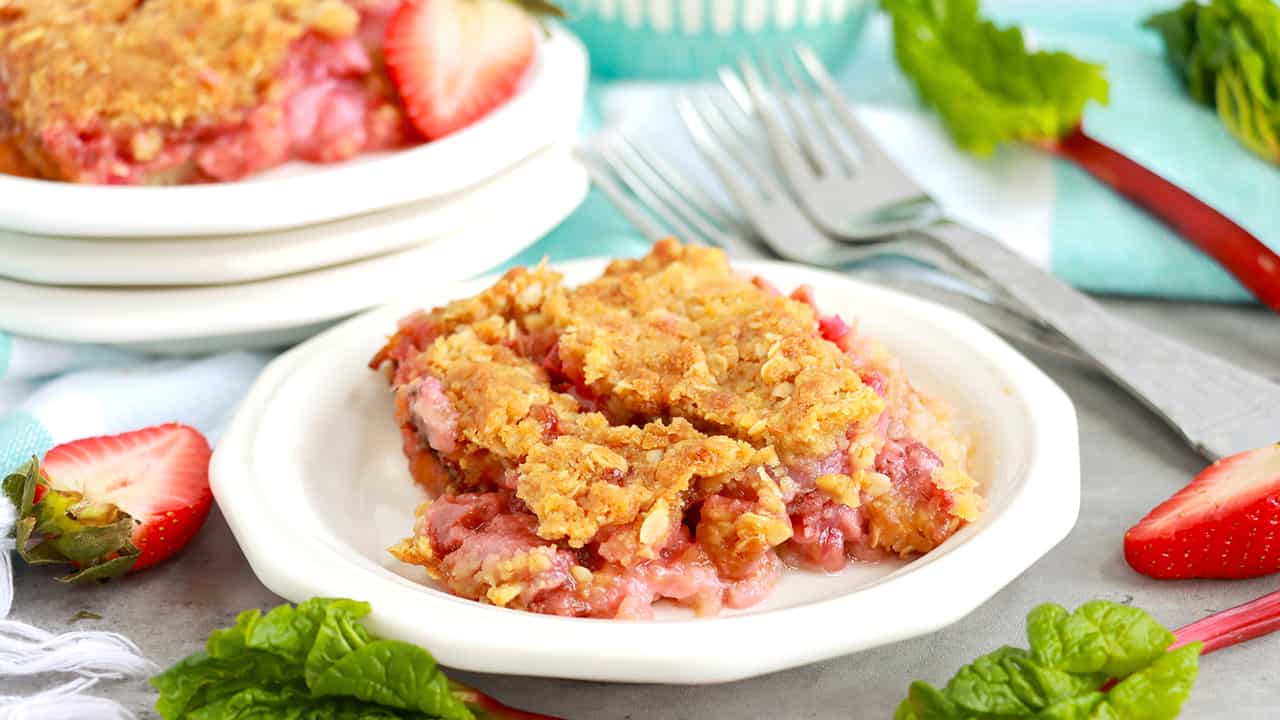 Rhubarb Custard Bars - Inspirational Momma
