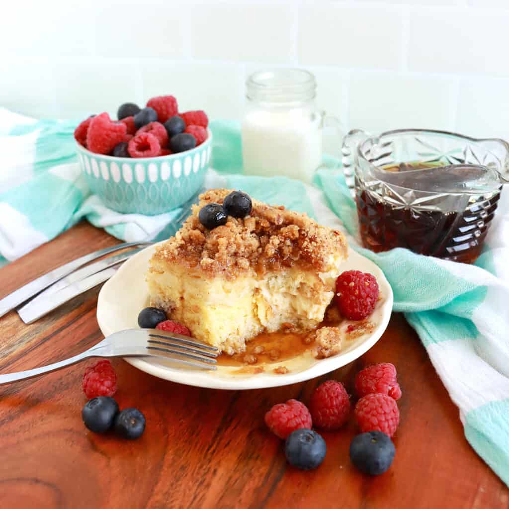 Cream Cheese Stuffed French Toast - Overnight Recipe - Inspirational Momma