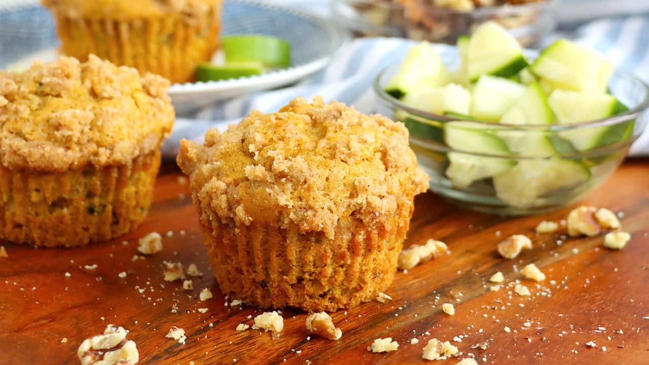 Pumpkin Zucchini Muffins - Inspirational Momma