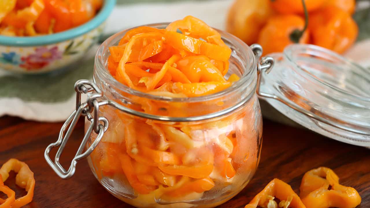 Pickled Habanero Peppers - Inspirational Momma