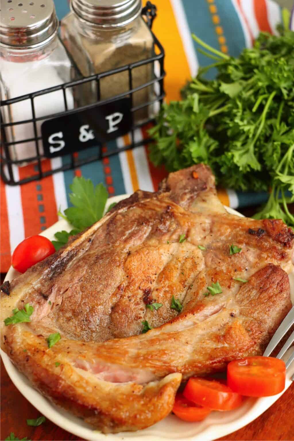 Reverse Sear Pork Chops - Inspirational Momma